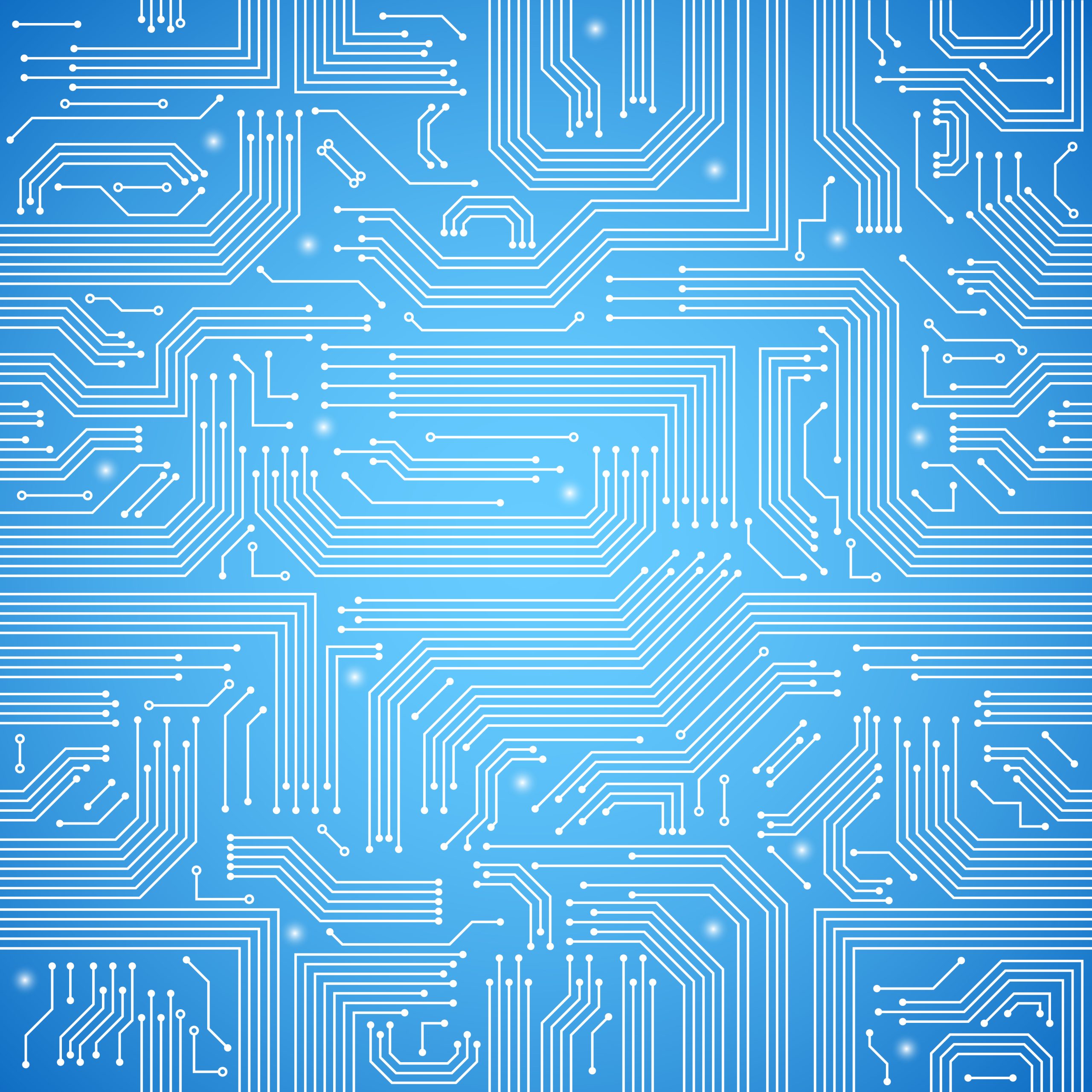 Circuit board seamless blue pattern | elobilgi.com - Elektronik Bilgisi